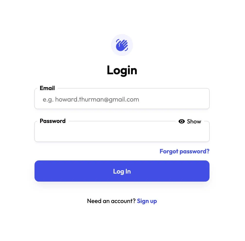 Splitscreen Login Page | Free Webflow Component